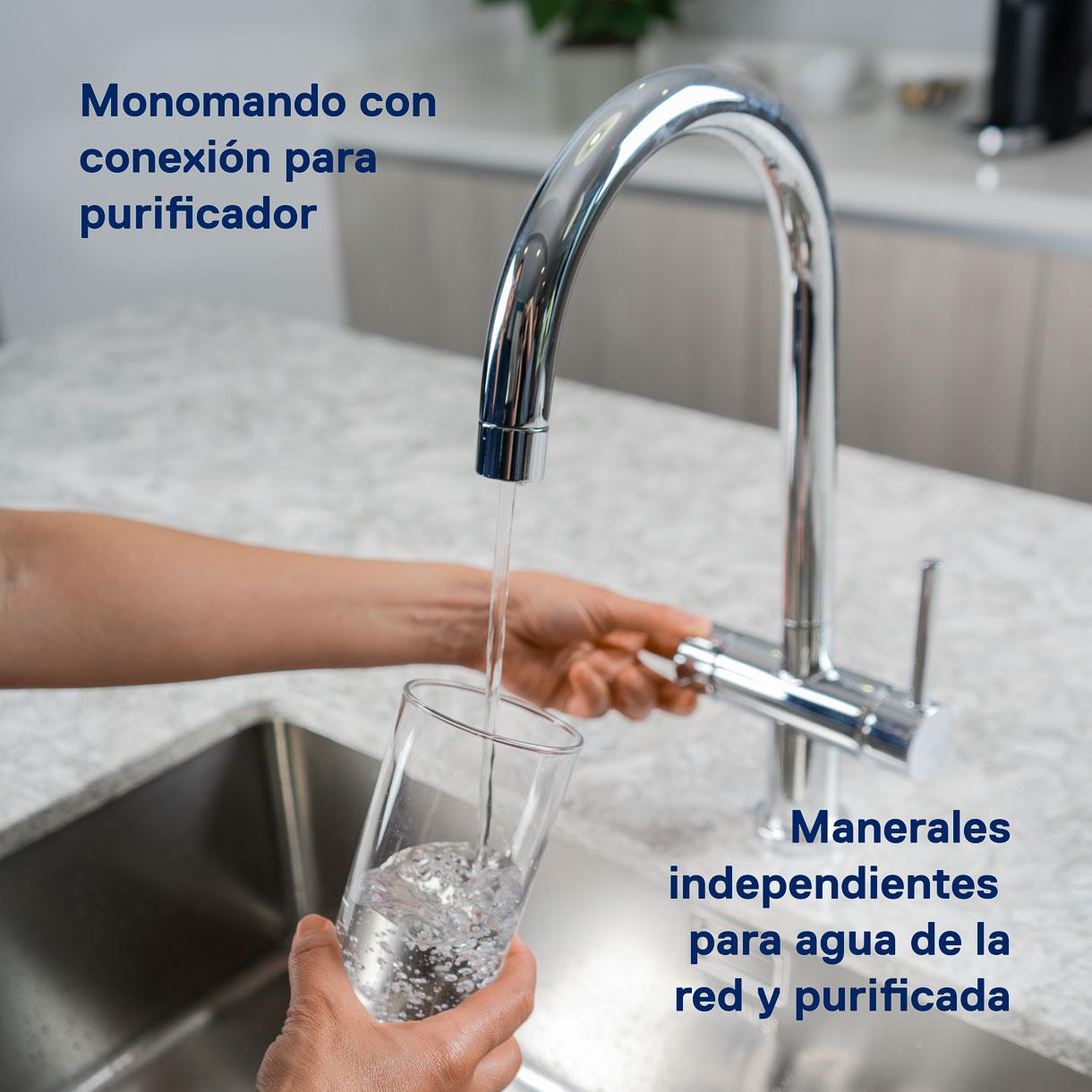 Monomando para Fregadero 2-en-1 | Aquapur Coflex